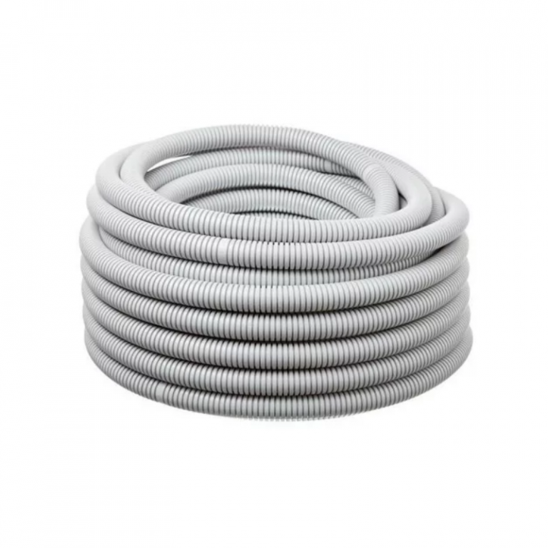 Caño Corrugado Pvc Ø7/8″ Blanco X Mts
